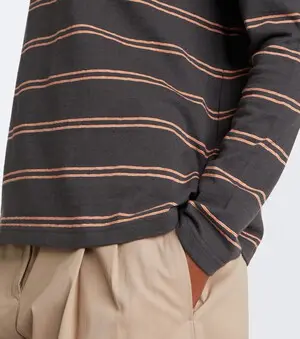 JIL SANDER Striped Cotton T-shirt