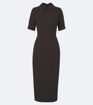 EMILIA WICKSTEAD Valletta Wool Midi Dress