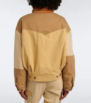 MARANT ETOILE Risla Patchwork Cotton Jacket - Beige