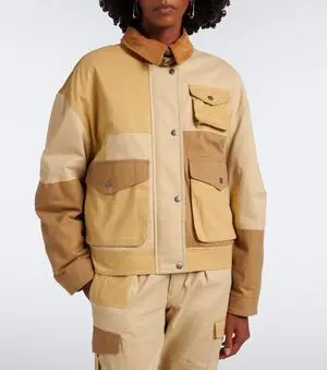 MARANT ETOILE Risla Patchwork Cotton Jacket - Beige