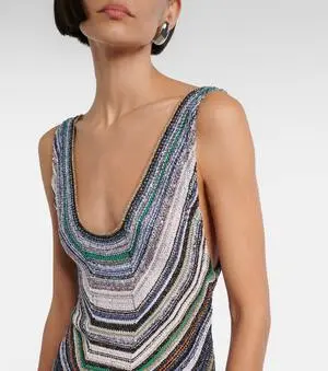 Missoni Striped Lamé Gown