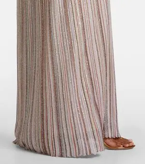 Missoni Striped Lamé Gown - Pink