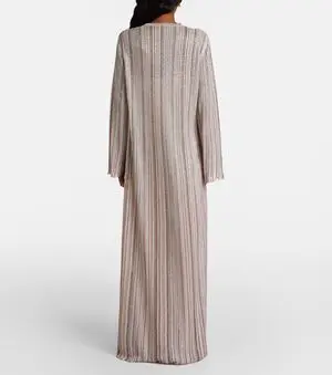 Missoni Striped Lamé Gown - Pink