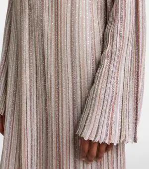 Missoni Striped Lamé Gown - Pink