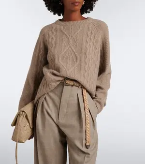 Arch4 Delilah Cable-knit Cashmere Sweater