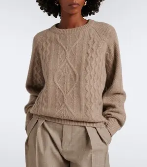 Arch4 Delilah Cable-knit Cashmere Sweater
