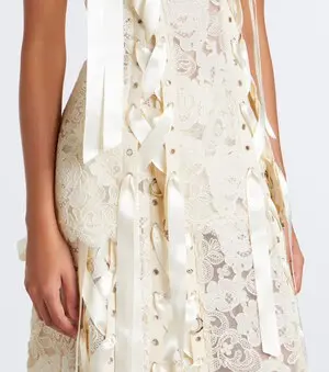 Simone Rocha Lace Top With Bow Detail