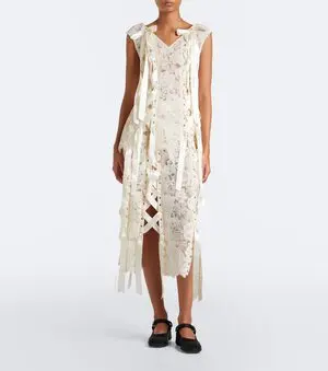 Simone Rocha Lace Top With Bow Detail