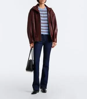 FRAME Jacquard Wool And Cashmere Sweater