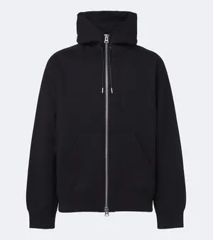 Sacai Cotton Jersey Hoodie - Black