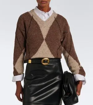 Altuzarra Parish Argyle Wool And Alpaca Blend Sweater