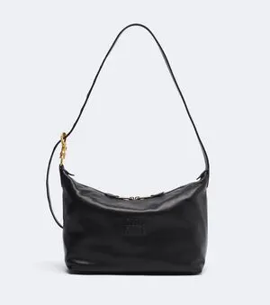 Miu Miu Miu Miu Spirit Leather Shoulder Bag Black