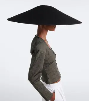 Jacquemus Wool Hat - Black