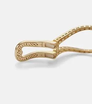 Yeprem En Strada 18kt Yellow And White Cuff Bracelet With Diamonds