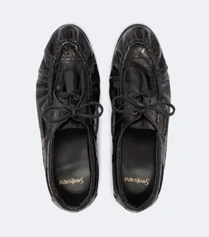 Saint Laurent Le Loafer Leather Boat Shoes