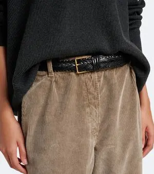 THE ROW Braided Leather Belt