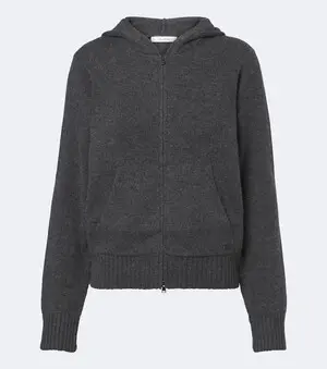 Max Mara Cashmere Zip-up Hoodie - Grey