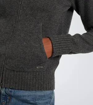 Max Mara Cashmere Zip-up Hoodie