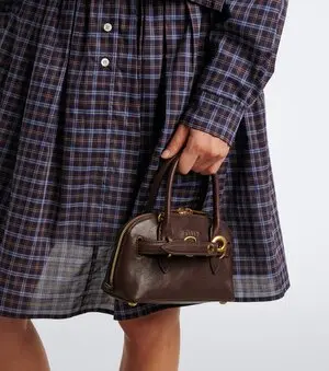 Miu Miu Aventure Mini Leather Top-handle Bag