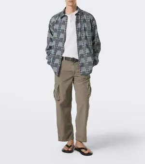 ERL Cotton Seersucker Cargo Pants