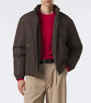 JIL SANDER Technical Down Jacket - Brown