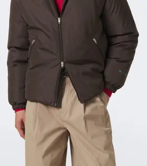 JIL SANDER Technical Down Jacket - Brown