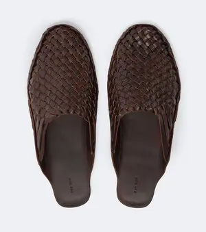 THE ROW Woven Leather Slip-on Shoes