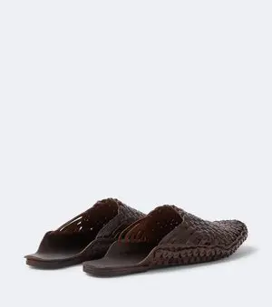 THE ROW Woven Leather Slip-on Shoes