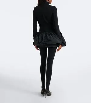 Magda Butrym Paneled Wool-blend Minidress
