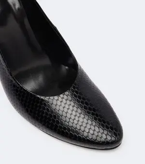 JUDE Jerry Snake-effect Leather Pumps