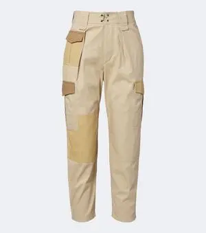 MARANT ETOILE Cotton Cargo Pants - Beige