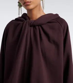 Dries Van Noten Hooded Cotton Jersey Sweatshirt