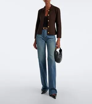 Saint Laurent Knitted Wool Cardigan