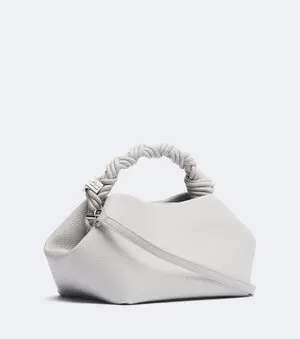 GANNI Bou Mini Leather Top-handle Bag - Grey