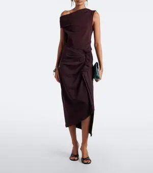 Dries Van Noten Asymmetric Cotton Jersey Top