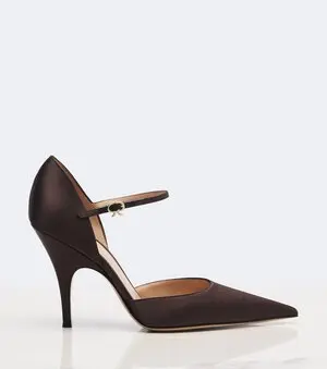 GIANVITO ROSSI Sofia Satin Pumps