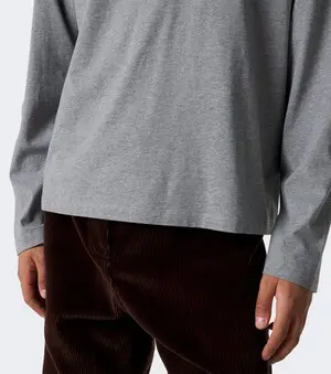 Miu Miu Embroidered Logo Cotton Jersey T-shirt