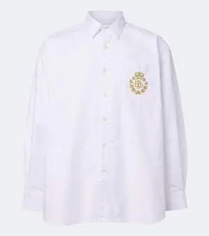 ERL Embroidered Cotton Shirt - White