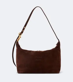 Miu Miu Spirit Suede Shoulder Bag - Brown