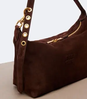 Miu Miu Spirit Suede Shoulder Bag