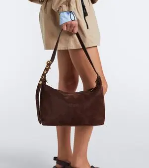 Miu Miu Spirit Suede Shoulder Bag