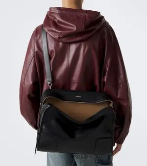 Loewe Amazona 180 Xl Leather Top-handle Bag - Black