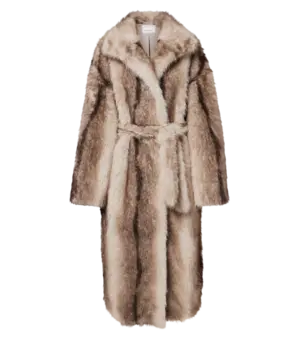 THE FRANKIE SHOP Ravello Wrap Coat - Brown