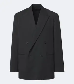 A.PRESSE Double-breasted Wool Blazer
