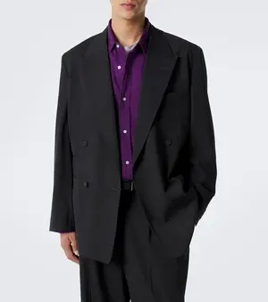 A.PRESSE Double-breasted Wool Blazer