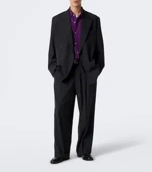 A.PRESSE Double-breasted Wool Blazer