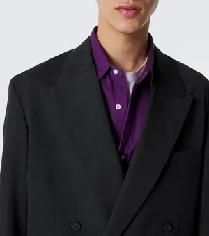 A.PRESSE Double-breasted Wool Blazer