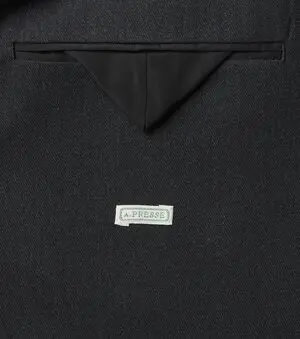 A.PRESSE Double-breasted Wool Blazer