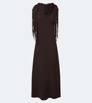 Altuzarra Fringed Jersey Maxi Dress