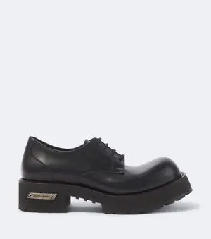 Balenciaga Venom Leather Derby Shoes